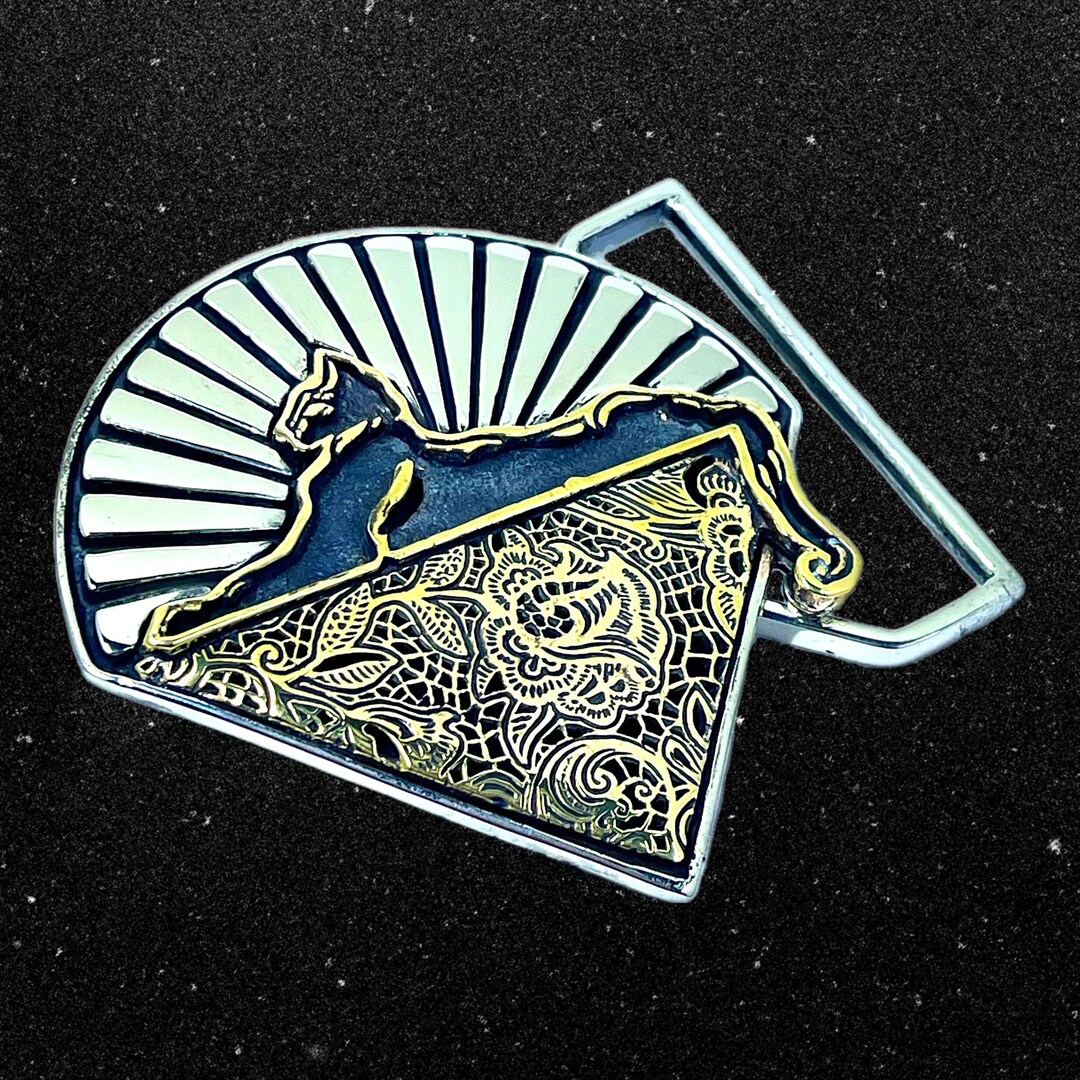 Cats and Lace Belt Buckle, White and Yellow Brass, Limited Edition - Etsy
