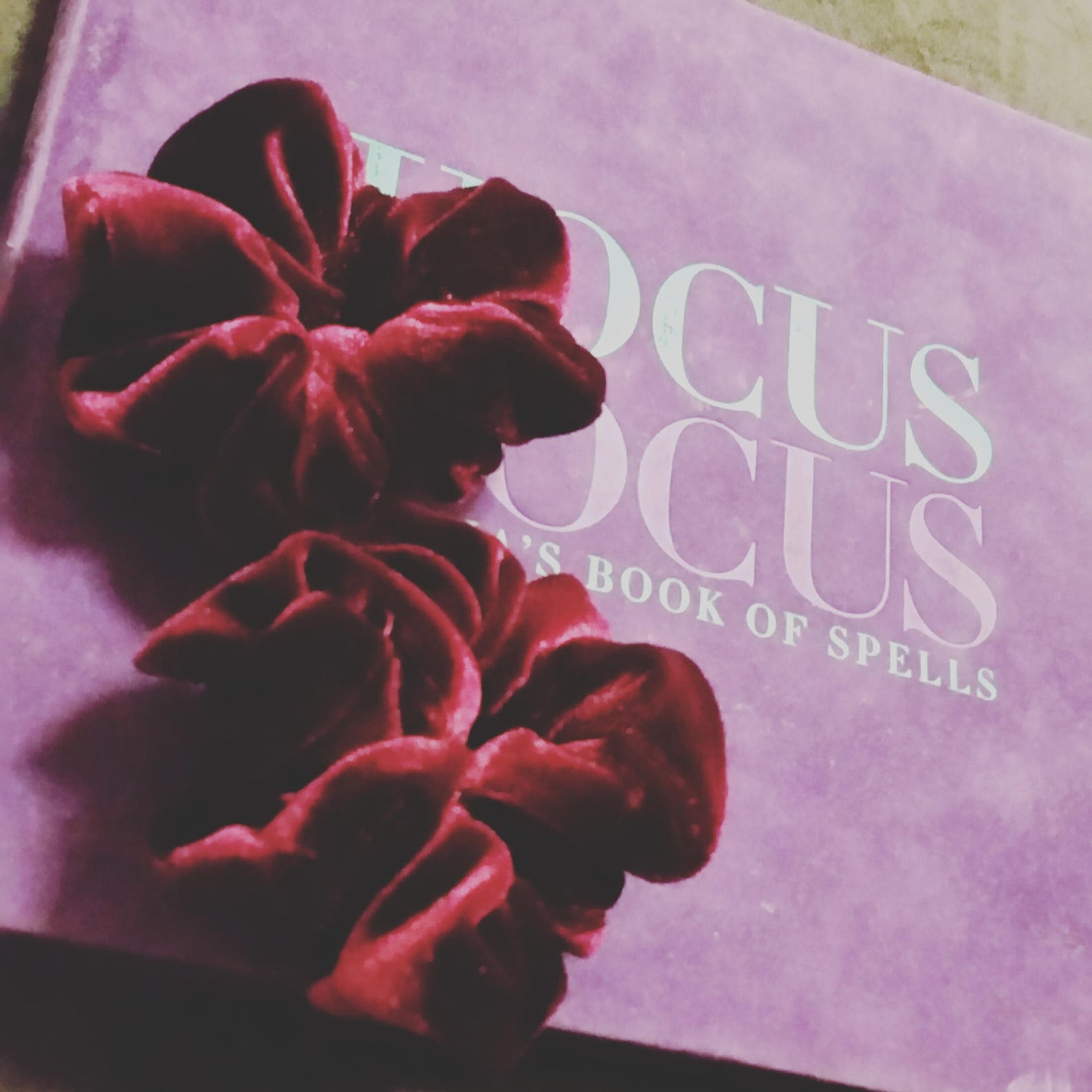 Frosted Wine Velvet Hair Scrunchie Dark Red Maroon Burgundy | Etsy