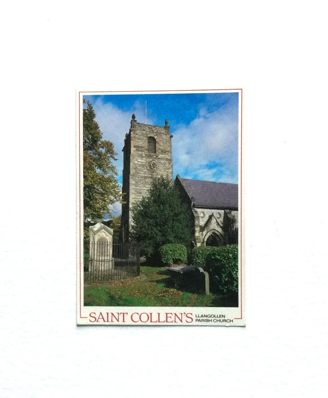 Saint Collen's Llangollen Parish Church, Vintage Post Card, Ladies of ...