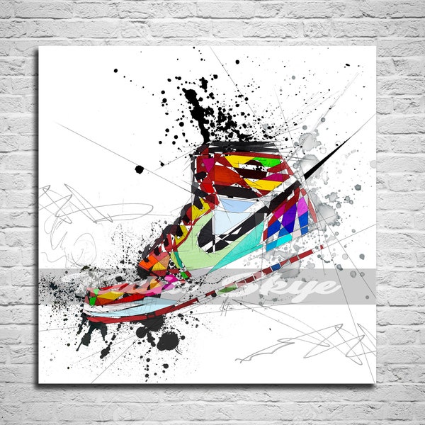 Nike Shoes Print - Etsy