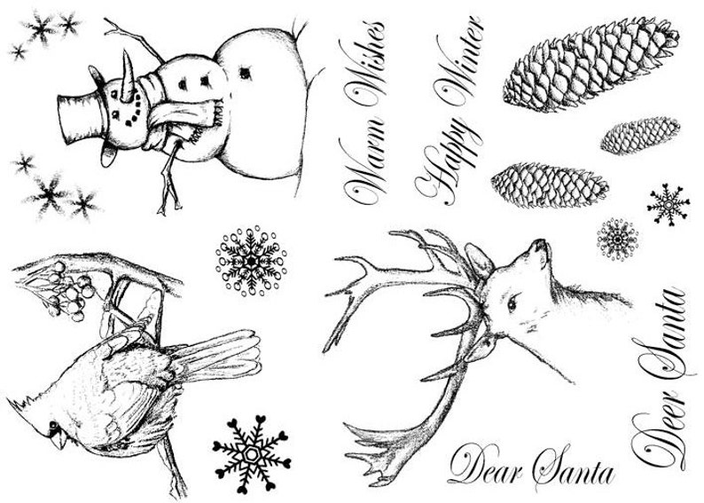 Frosty Friends Stamp Set and 10 Video Tutorials - Etsy