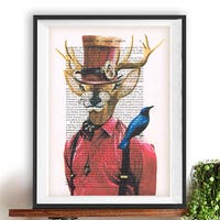 Antler Print - Etsy