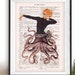 Pin up Print Octopus Poster Steampunk Octopus Nautical Wall | Etsy