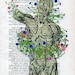 Anatomy Print of Body full with Flowers Botanic illustration | Etsy