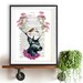 White Rabbit, Alice in Wonderland, Clock Rabbit Print, Rabbit Art ...
