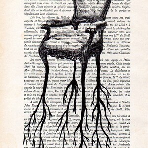 Gothic Chair Print, Goth Roots Print, Weird Art, Gothic Art, Goth Art ...