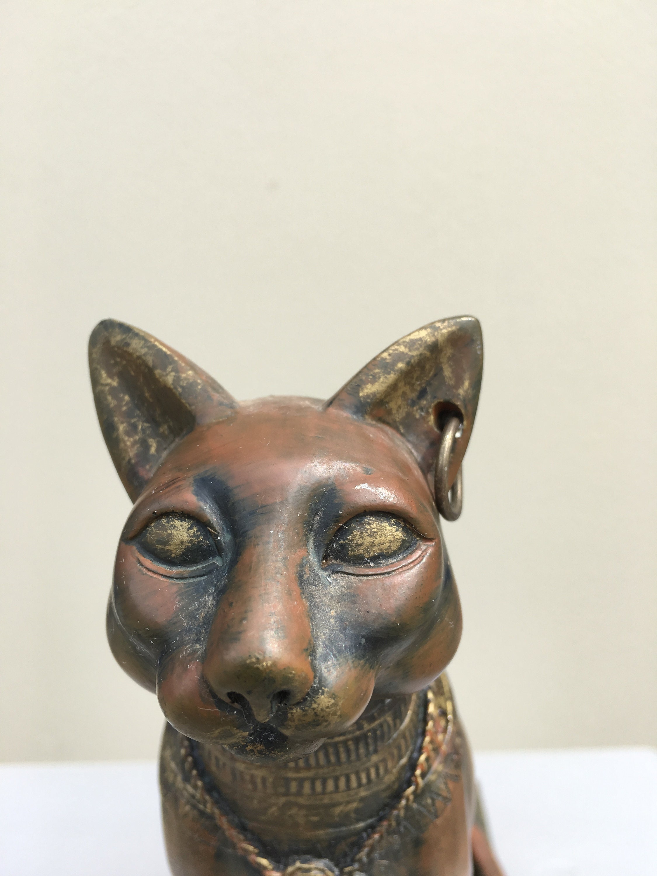 Ancient Egyptian Cat God Statue - Etsy