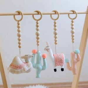 Boho Baby Play Gym Toys Wooden Play Gym Toys Baby Activity - Etsy