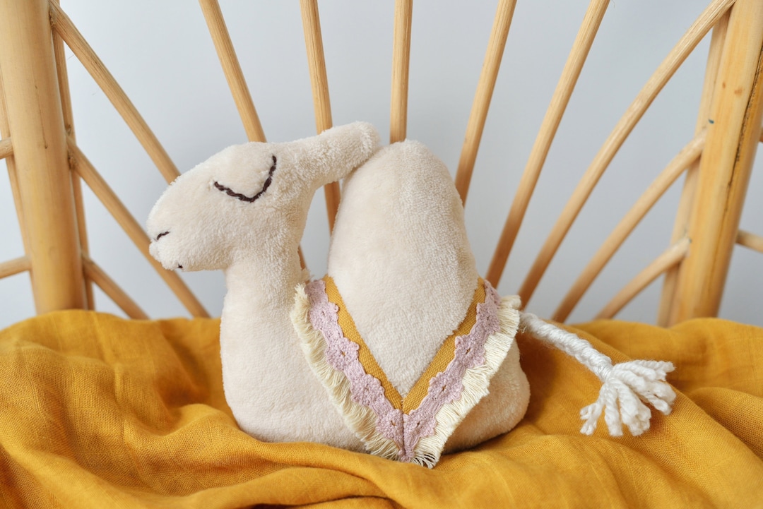 Cuddly Baby Camel Sensory Rattle Toy, Camel, Camel Toy, Camel Nursery ...