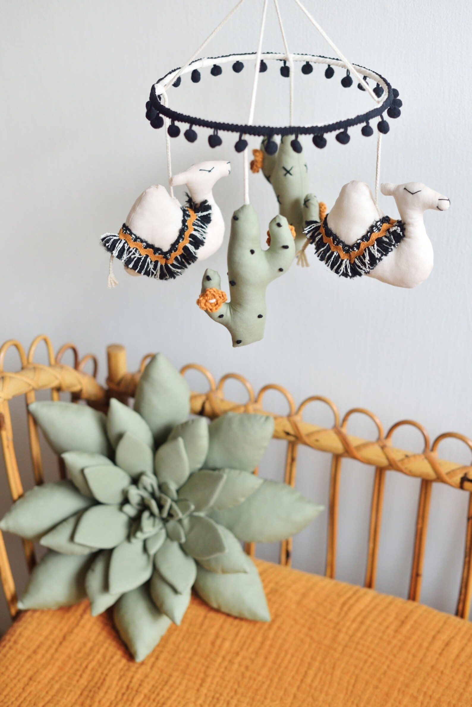 Camel and Cactus Nursery Mobile Camel Mobile Cactus Nursery - Etsy