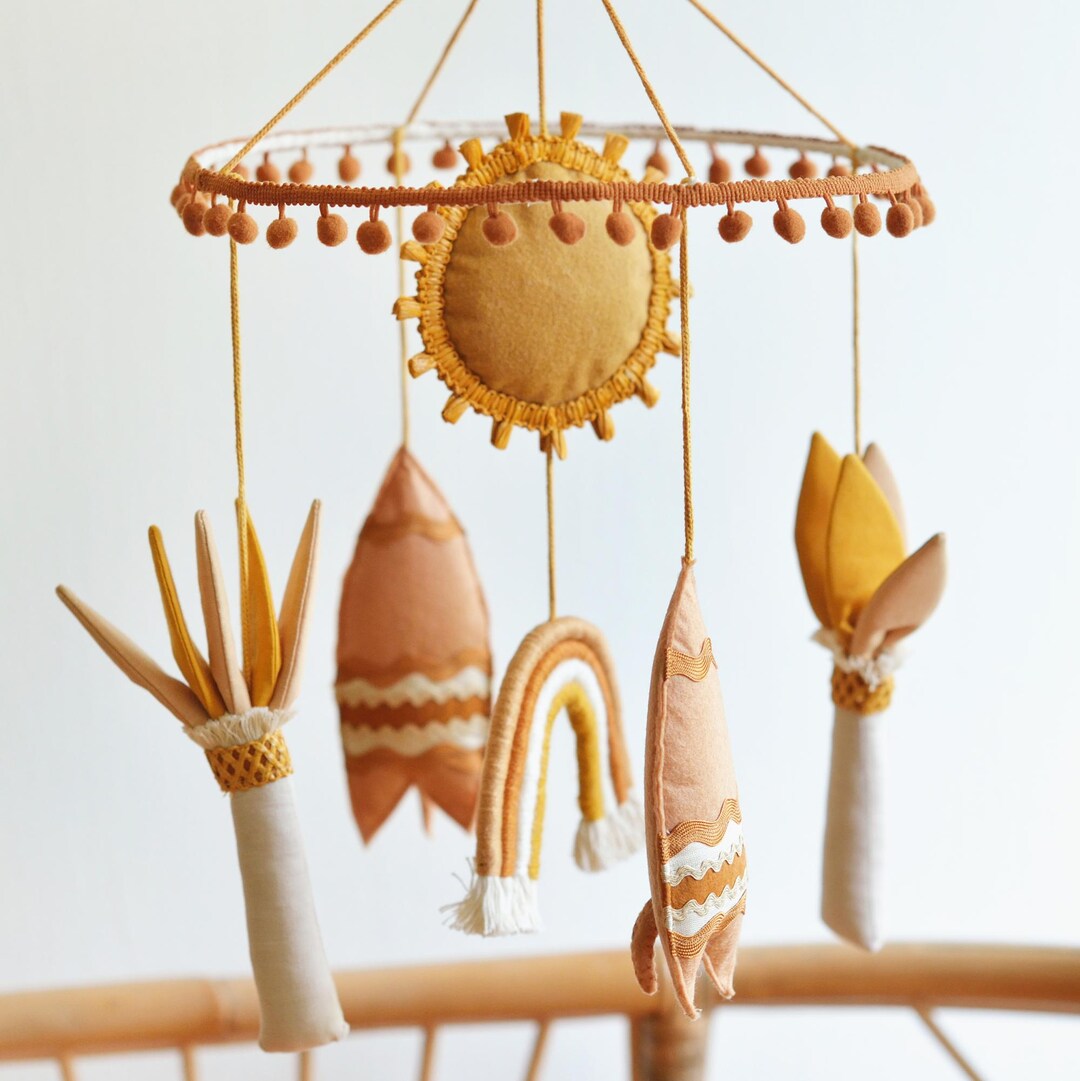 Sun Mobile, Surf Mobile, Palm Tree Mobile, Imaginative Baby Mobile ...