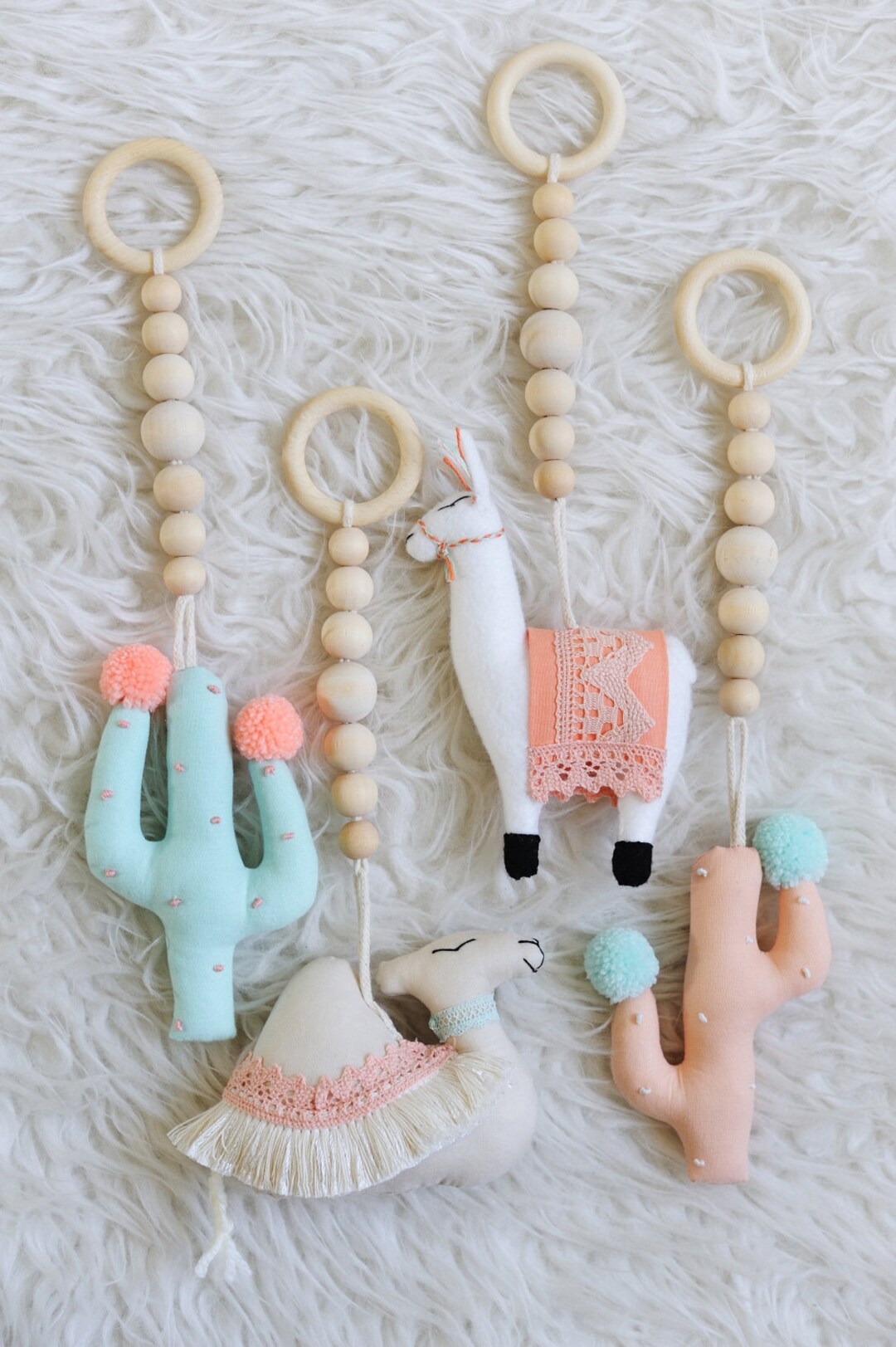 Boho Baby Play Gym Toys Wooden Play Gym Toys Baby Activity - Etsy