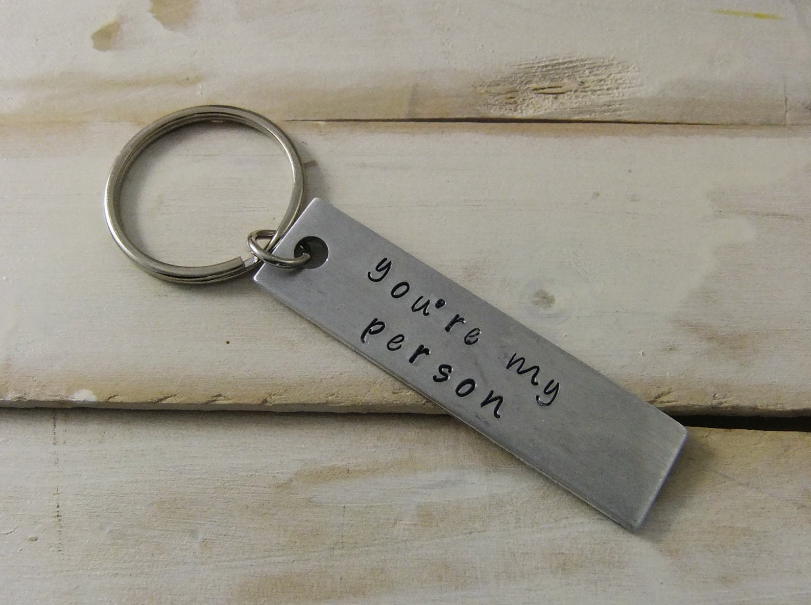 You're My Person Keychain Personalized Keychain Hand - Etsy