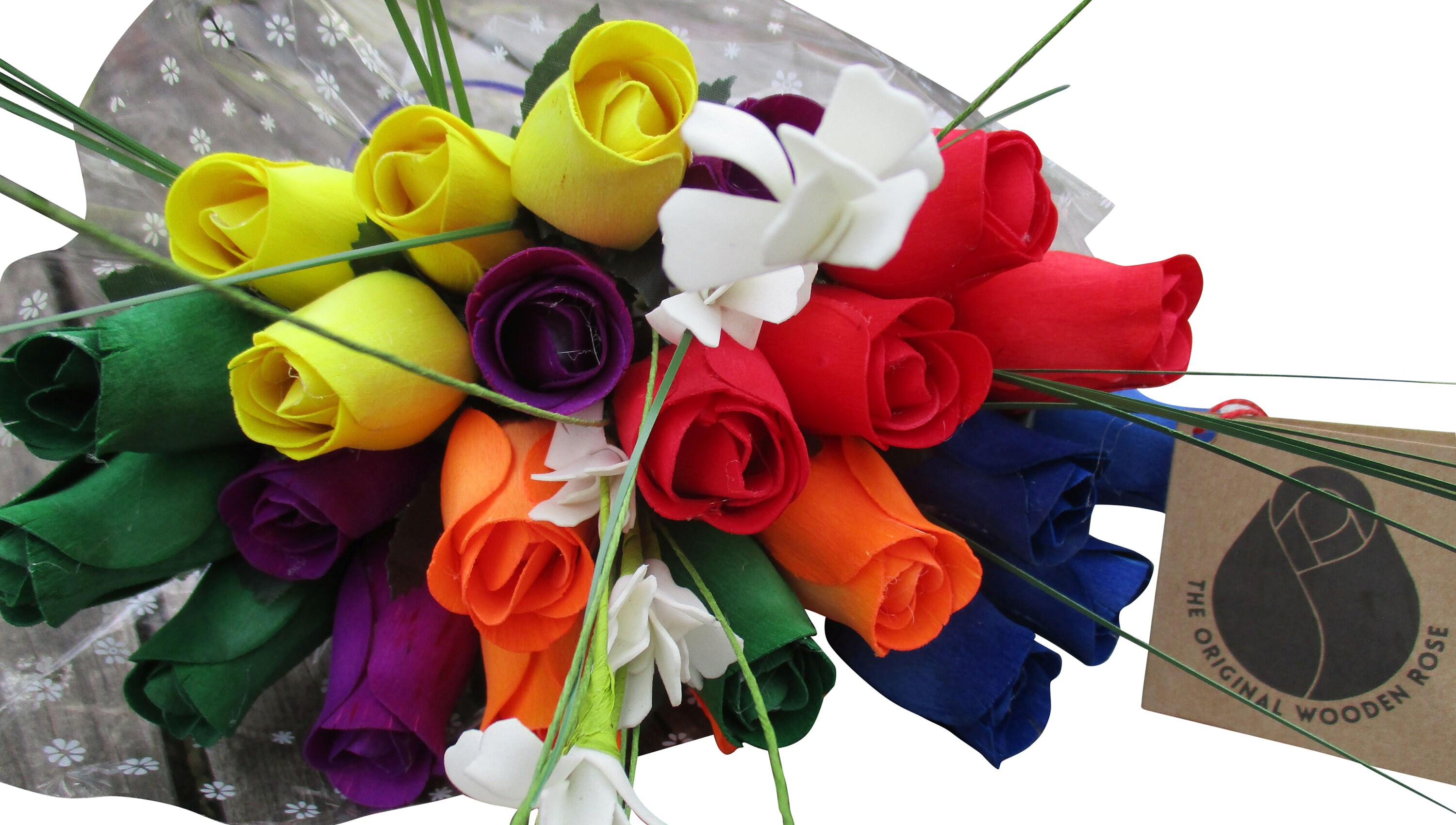 Gay Pride LGBTQ Wooden Rose Bouquet The Original Wooden Rose | Etsy