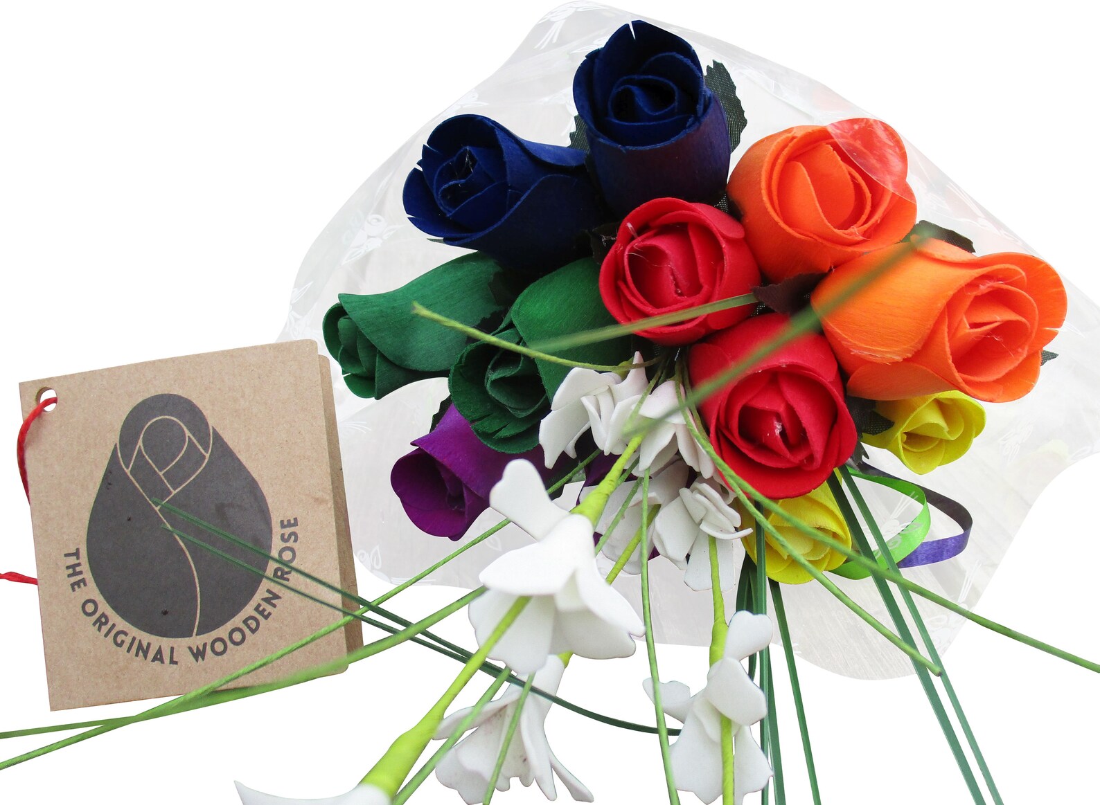 Gay Pride LGBTQ Wooden Rose Bouquet The Original Wooden Rose | Etsy