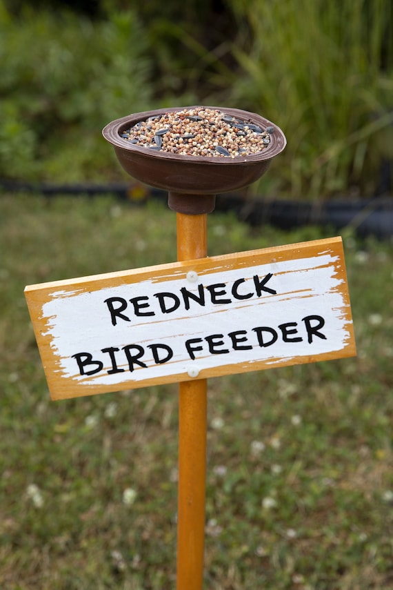 Redneck Toilet Plunger Bird Feeder Bird Bath Reversible Sign - Etsy