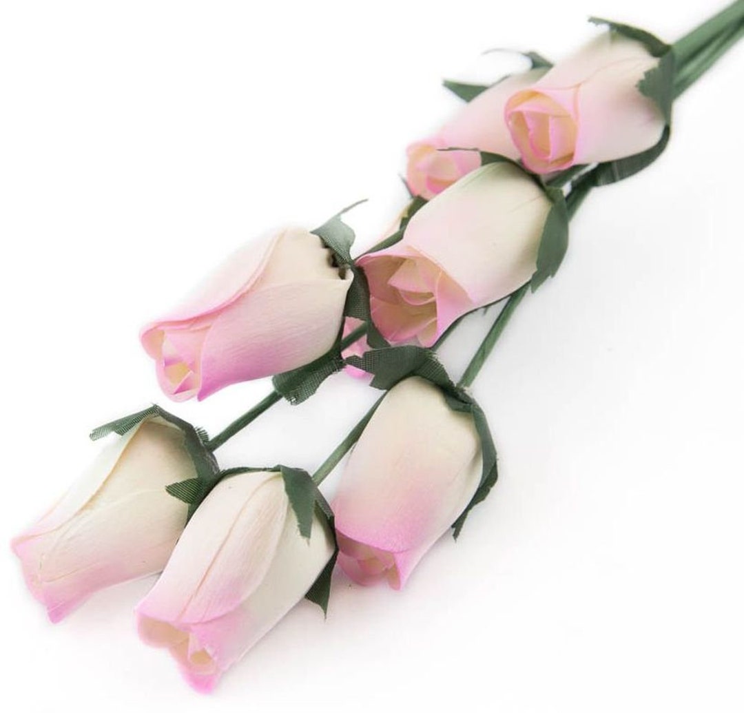 60 Plus Colors. 8 Pack Closed Bud Wooden Roses. 60 Plus Colors to ...