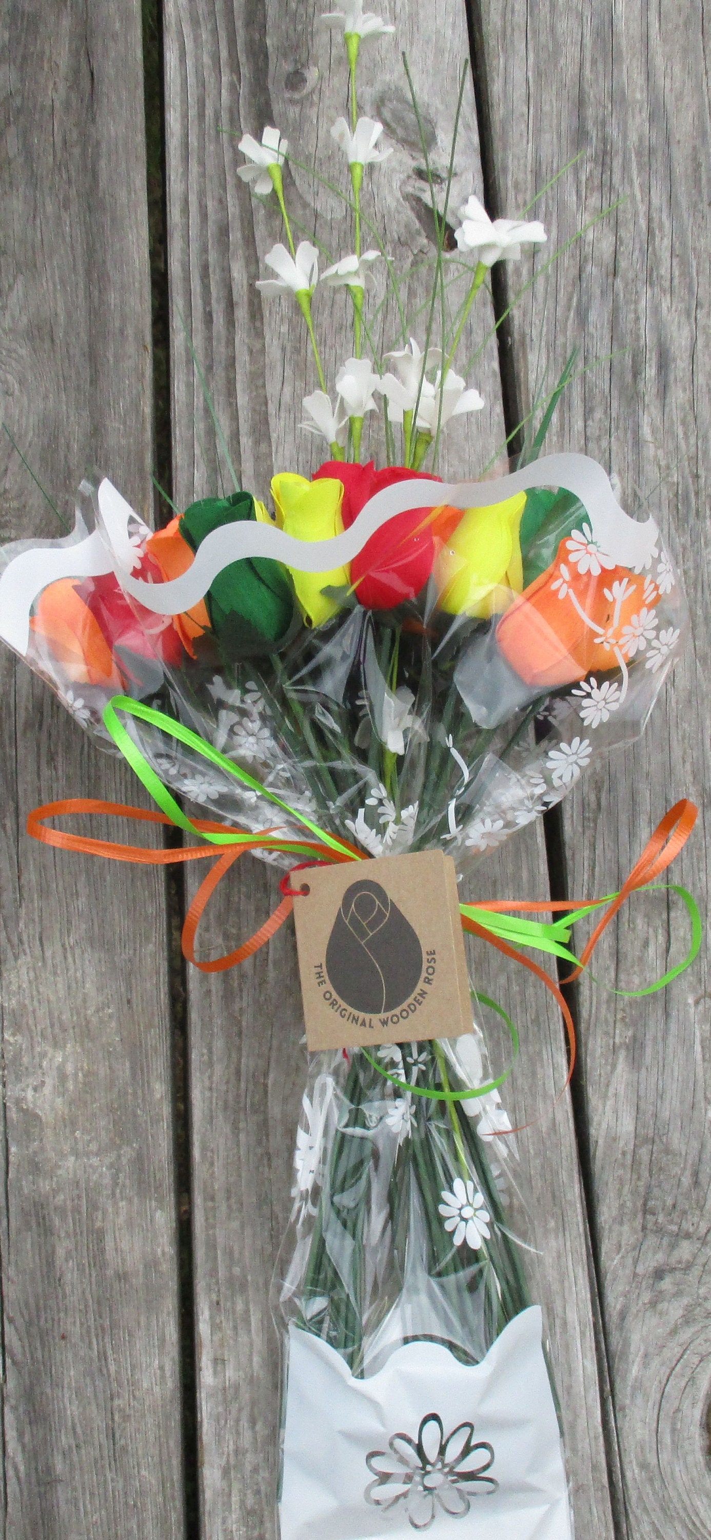 Gay Pride LGBTQ Wooden Rose Bouquet The Original Wooden Rose | Etsy