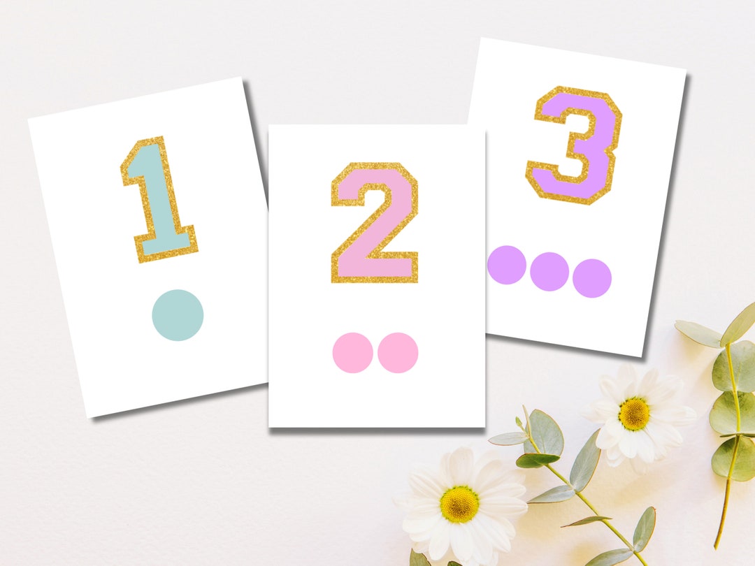 NUMBER FLASH CARDS | Kids | Homeschool | Learning | Colorful Number ...