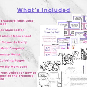 MOTHER'S DAY Treasure Hunt Bundle | Printable Mother's Day Game ...