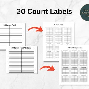MEDICATION TRACKER LABELS | Medicine Log for Kids and Seniors | Post Op ...