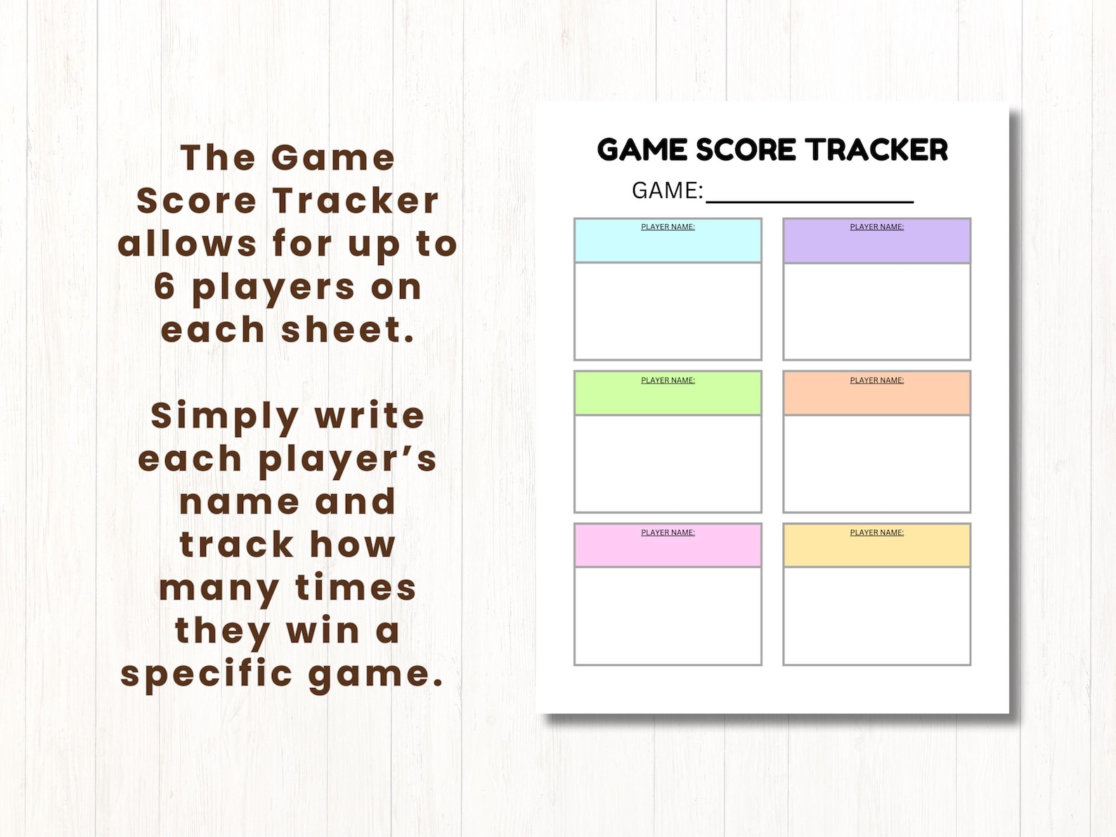 GAME NIGHT SCORE Tracker and Tokens | Family Game Night | Game Tally ...