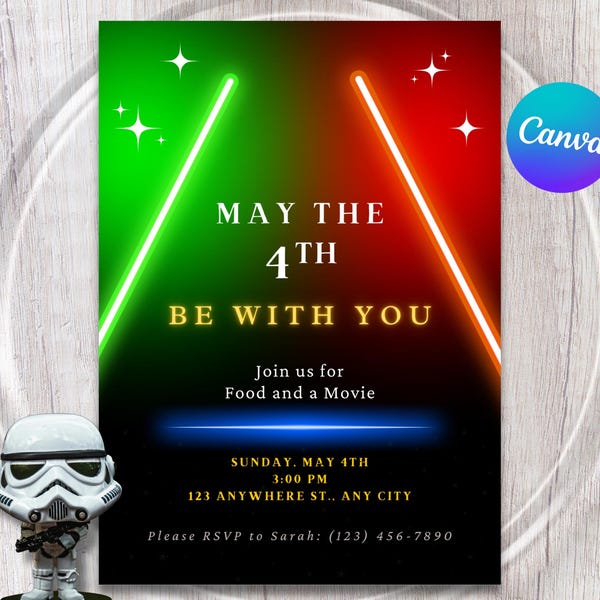 May the 4th Be With You Card - Etsy