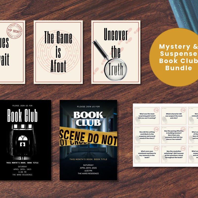 Book Club Games - Etsy