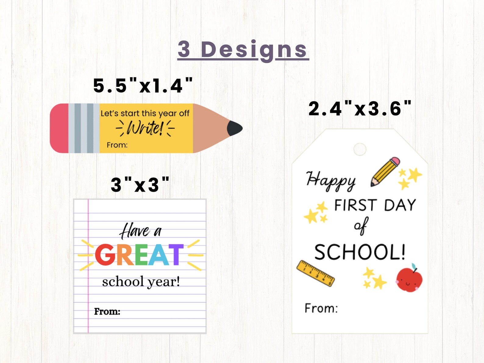 BACK TO SCHOOL Gift Tags Bundle | First Day of School Tags | 1st Day ...