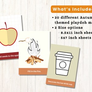 AUTUMN PLAY DOUGH Mats | Playdoh Activity Mat | Homeschool | Learning ...