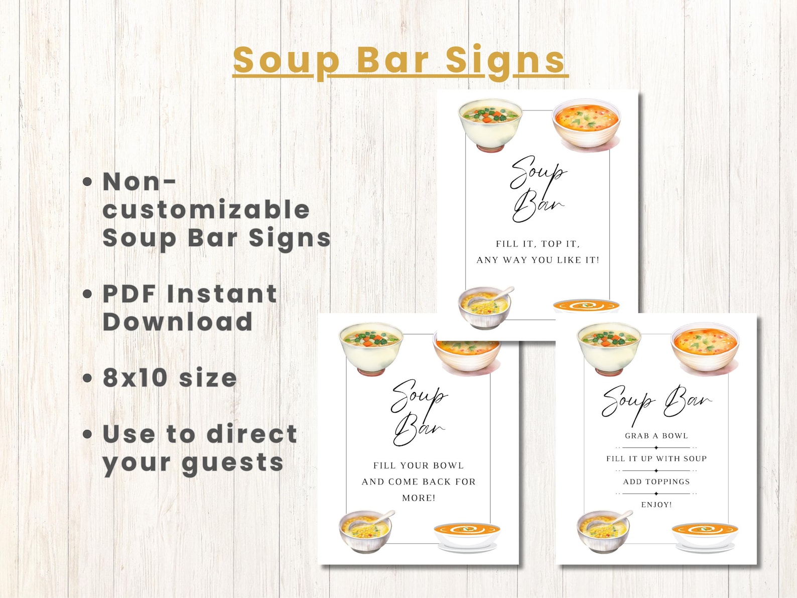 SOUP PARTY Bundle Invitation | Soup Potluck Party Invite | Soup Bar ...