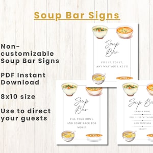 SOUP PARTY Bundle Invitation | Soup Potluck Party Invite | Soup Bar ...
