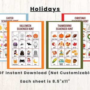 SCAVENGER HUNT for KIDS Bundle | Christmas Scavenger Hunt | Outdoor ...