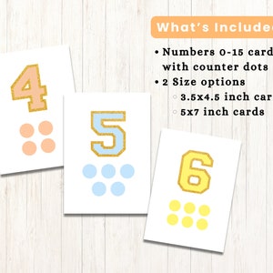 NUMBER FLASH CARDS Kids Homeschool Learning Colorful Number Cards ...