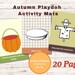 AUTUMN PLAY DOUGH Mats | Playdoh Activity Mat | Homeschool | Learning ...