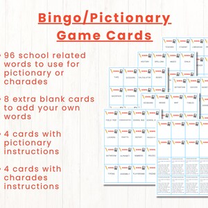 SCHOOL GAME Bundle | Back to School Games | Classroom Games | Charades ...