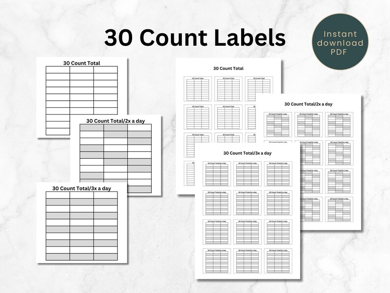 MEDICATION TRACKER LABELS Medicine Log for Kids and Seniors Post Op ...