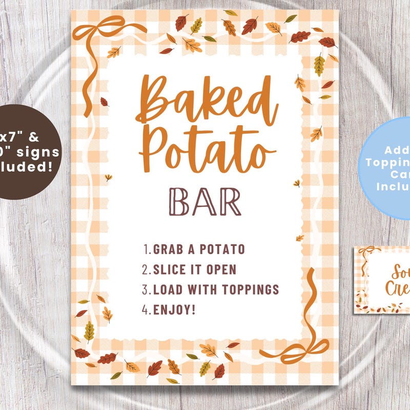 Potato Party Decoration - Etsy