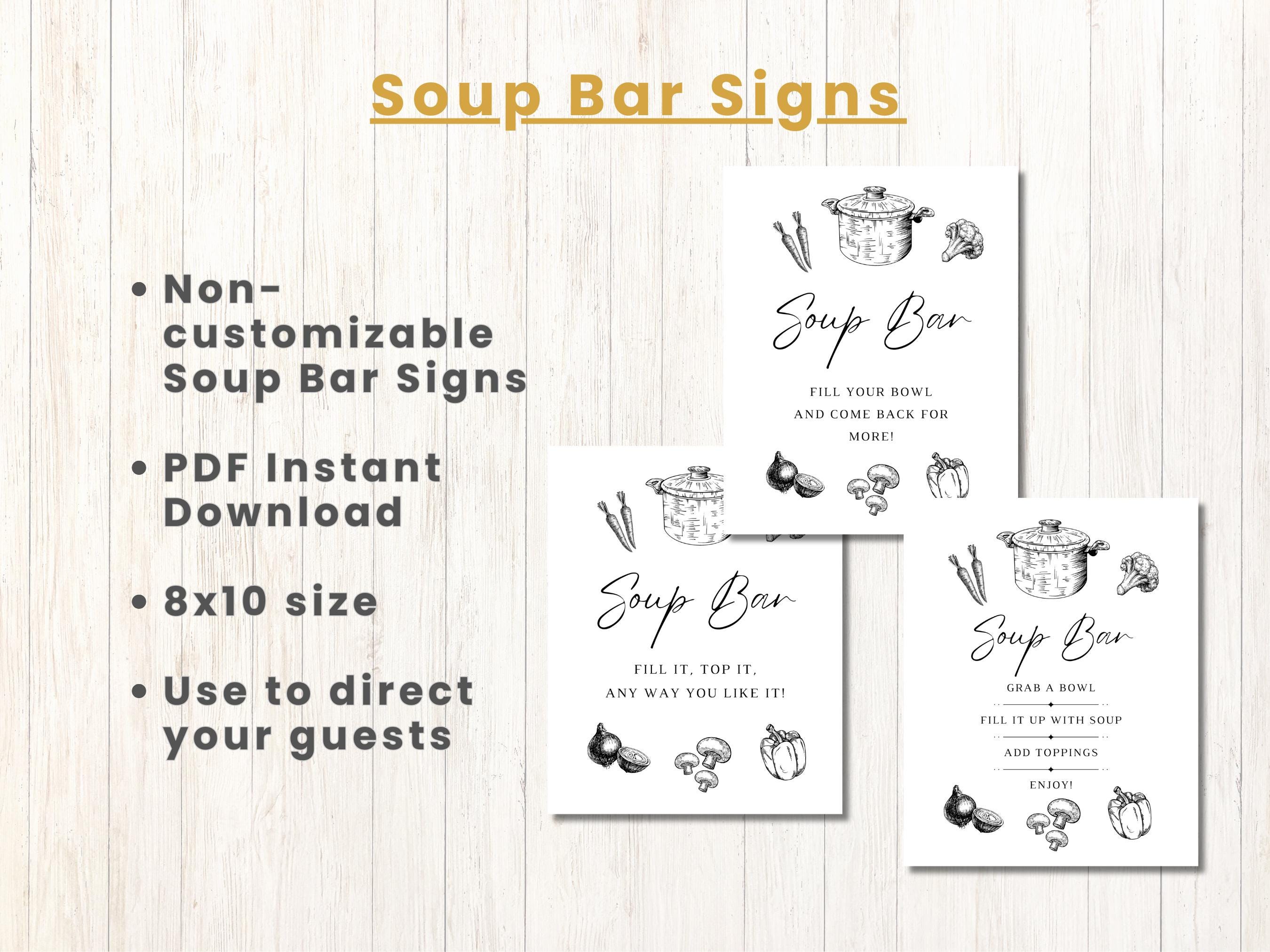SOUP PARTY Bundle Invitation | Soup Potluck Party Invite | Soup Bar ...