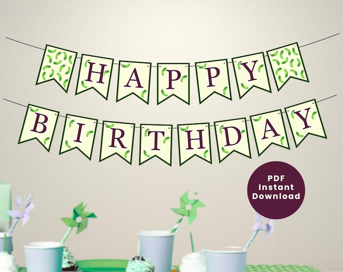 PICKLE BIRTHDAY BANNER | Pickle Party Banner | Girls Party Decorations ...