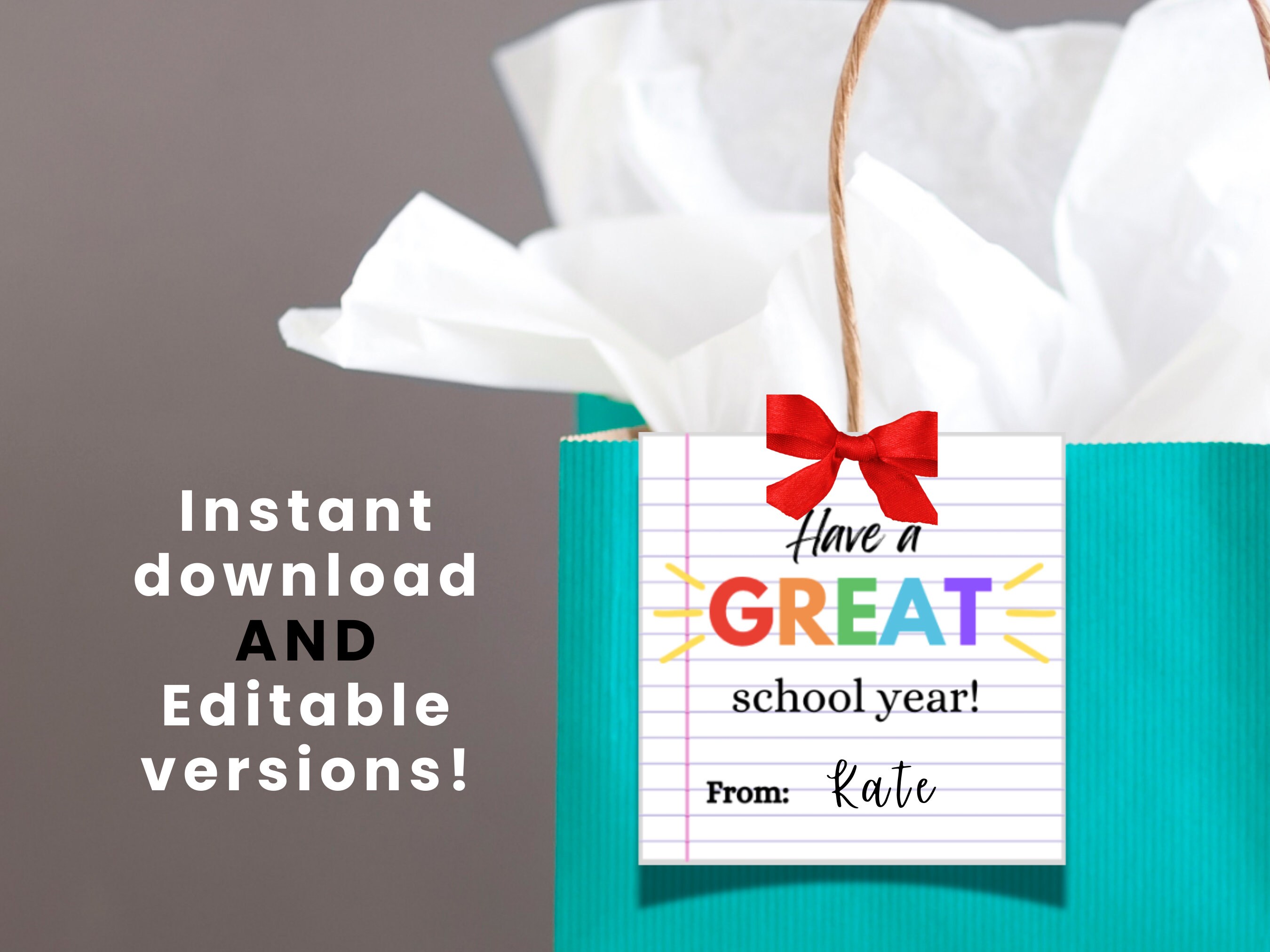 BACK TO SCHOOL Gift Tags Bundle | First Day of School Tags | 1st Day ...