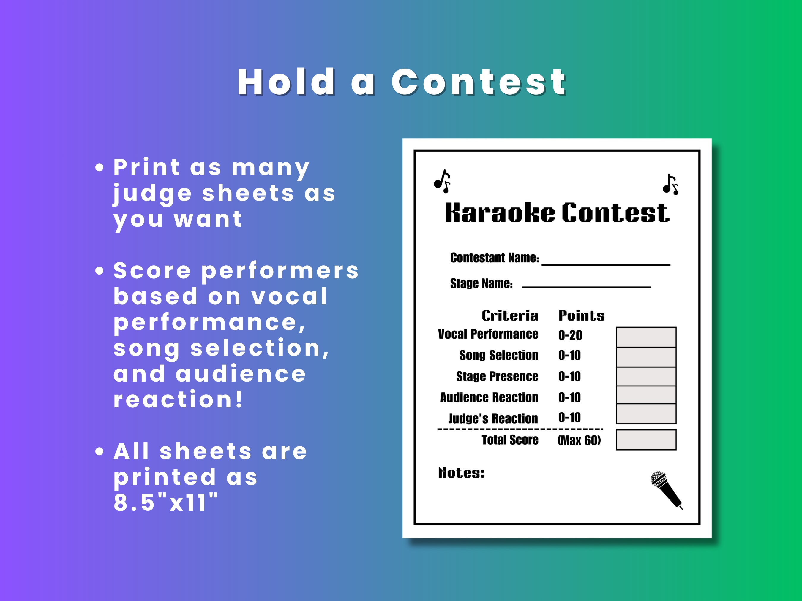 KARAOKE PARTY BUNDLE | Request a Song | Karaoke Sign up | Song Request ...