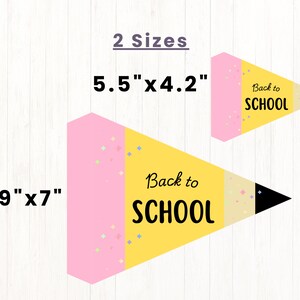 BACK TO SCHOOL Flag Bundle | First Day of School Pennant | 1st Day Back ...