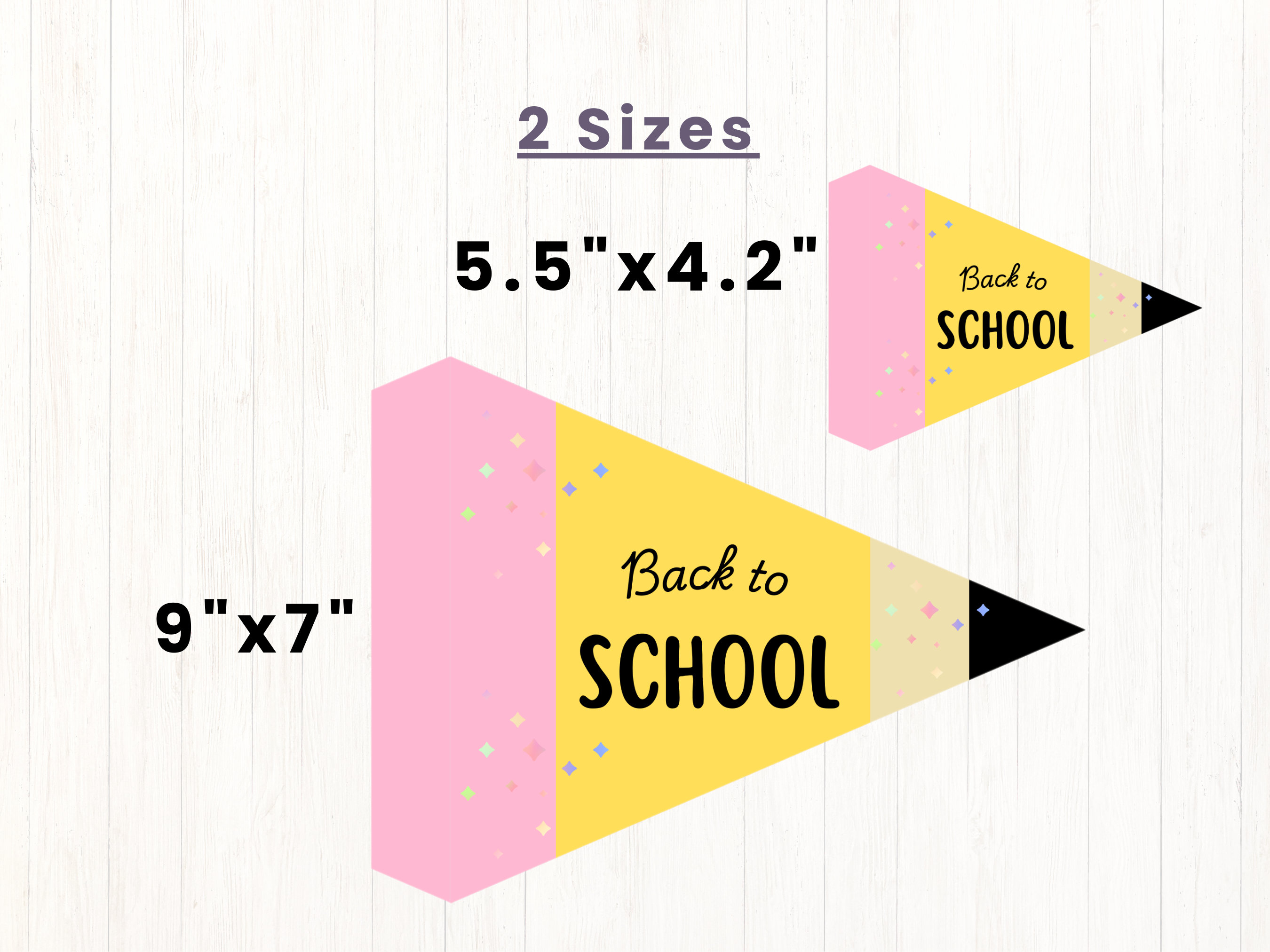 BACK TO SCHOOL Flag Bundle | First Day of School Pennant | 1st Day Back ...