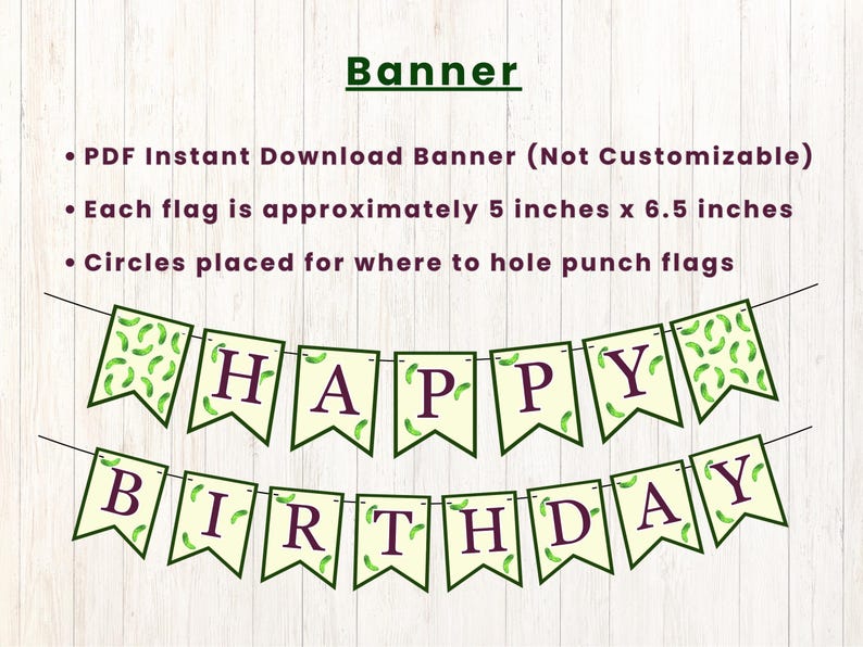 PICKLE BIRTHDAY BANNER | Pickle Party Banner | Girls Party Decorations ...