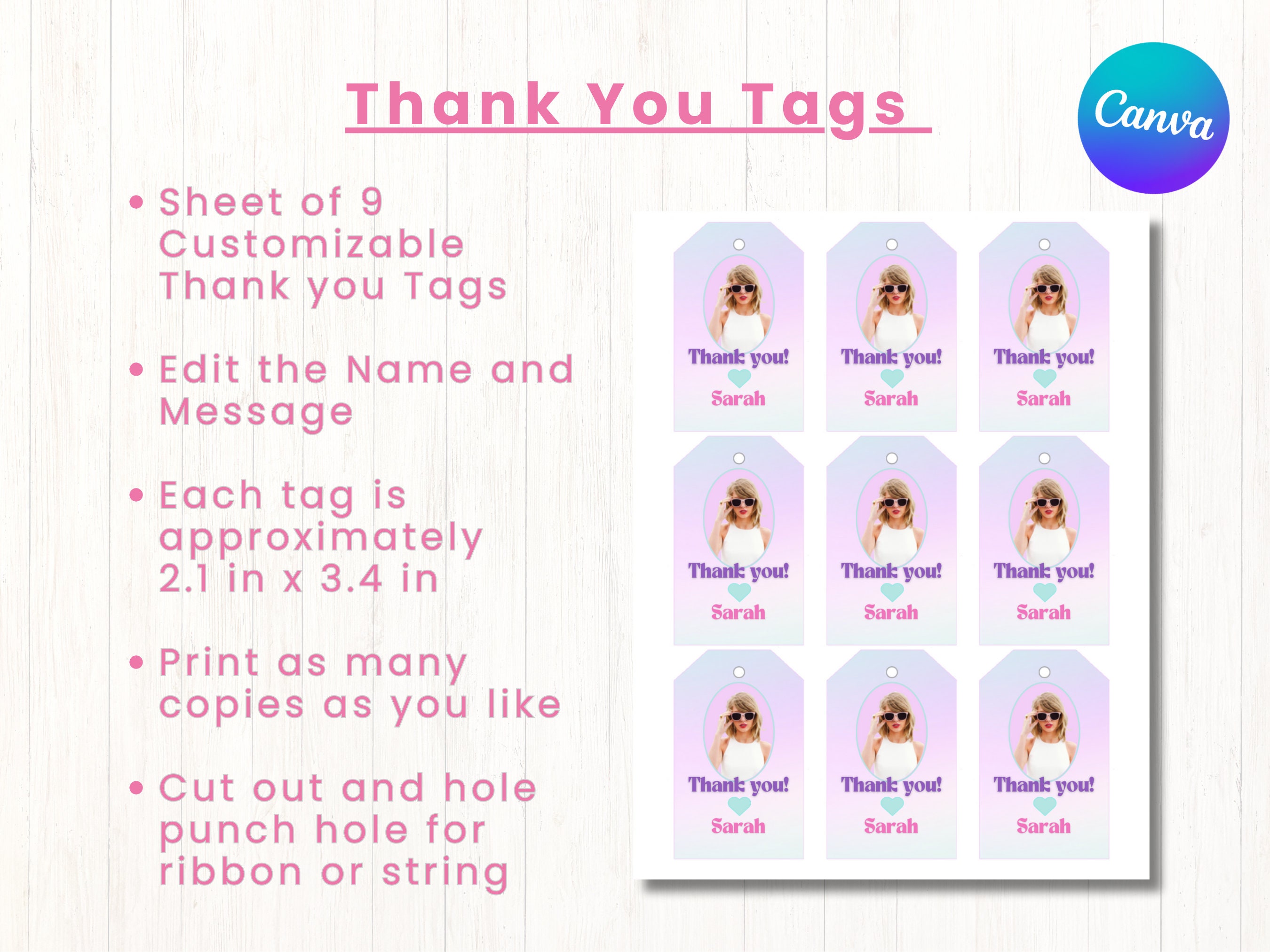 TAYLOR SWIFT BIRTHDAY Party Bundle Taylor Swift Invitation Food Tents ...