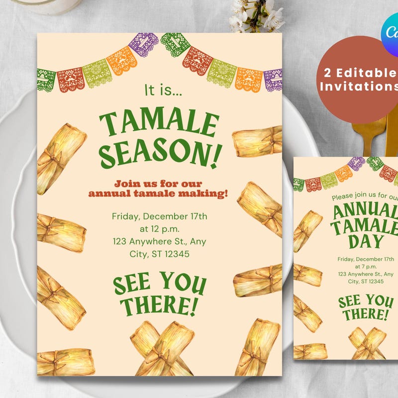 Invite los tamales - Etsy México