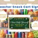 Teacher Snack Cart Signs Bundle | Teacher Appreciation | Teacher Snacks ...