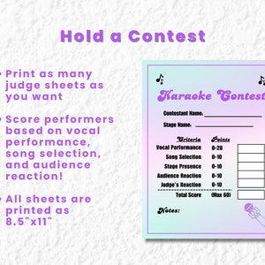 KARAOKE PARTY BUNDLE | Request a Song | Karaoke Sign up | Song Request ...
