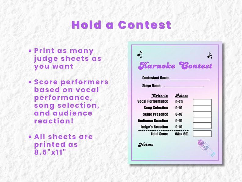 KARAOKE PARTY BUNDLE | Request a Song | Karaoke Sign up | Song Request ...